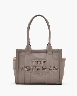 Marc Jacobs The Puffy Nylon Medium Tote Bag In Cement