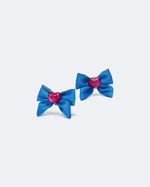 Marc Jacobs Heart Bow Earrings - Blue Multi