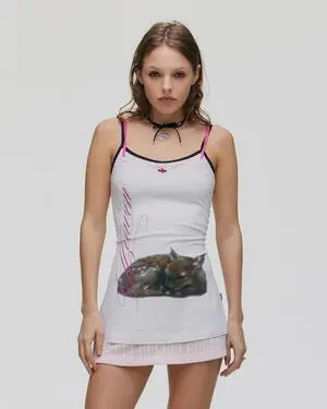 Marc Jacobs Pointelle Layered Tank Dress In Size