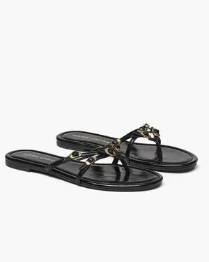 Marc Jacobs The Leather Kiki Sandal - Black