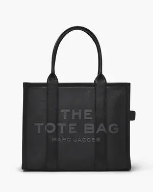 Marc Jacobs The Leather Large Tote Bag In Black