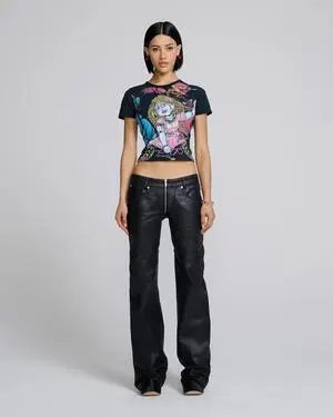 Marc Jacobs Zip Front Coated Jeans