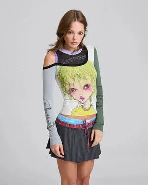 Marc Jacobs Eri Wakiyama Layered Sweater In Size - Multi