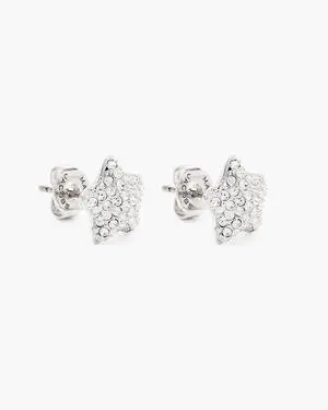 Marc Jacobs The Star Pave Stud Earrings - Silver/crystal