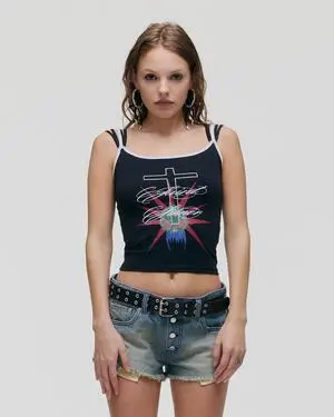 Marc Jacobs Saint And Sinner Cami - Black Multi
