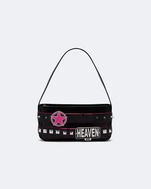 Marc Jacobs Leather Belt Shoulder Bag With Star And Heaven Detail