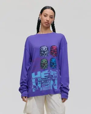 Marc Jacobs Your Love Kills Me Longsleeve - Purple Multi