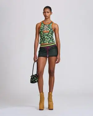 Marc Jacobs Ice Studios Mesh Layer Mini Skirt