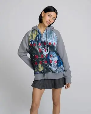 Marc Jacobs Zip-up Hoodie With Graphic Artwork