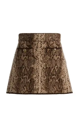 Cara Cara Dayton Snakewool Mini Skirt - Print