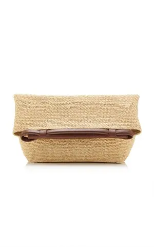 Janessa Leoné Auden Small Raffia Bag - Neutral