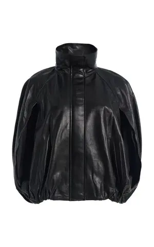 Simkhai Jada Leather Cape Jacket