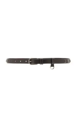 Prada Horseshoe Buckle Leather Belt - Brown