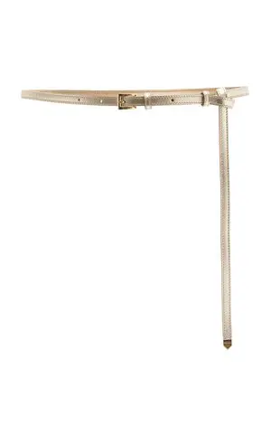 Prada Metallic Leather Belt - Gold