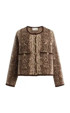 Cara Cara Bristol Snakewool Cardigan - Print