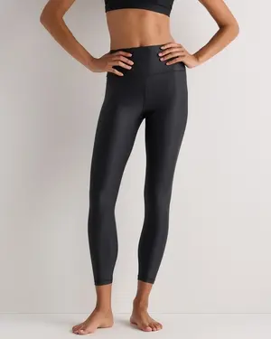 Quince Satin-sculpt High-waisted Legging