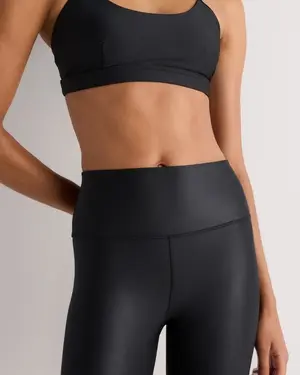 Quince Satin-sculpt High-waisted Legging