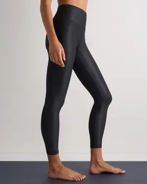 Quince Satin-sculpt High-waisted Legging