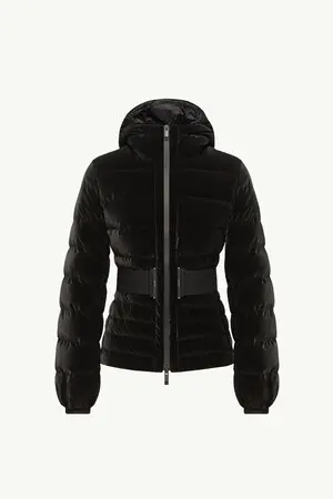 Moncler Gestuelle Belted Short Down Jacket