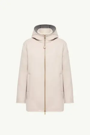 Moncler Hemiptere 3-in-1 Hooded Wool & Cashmere Down Jacket - Beige