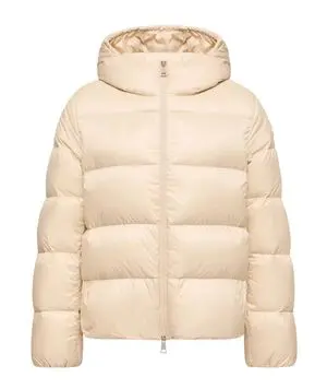 Moncler MONCLER COLLECTION Feligule Hooded Short Down Jacket Beige