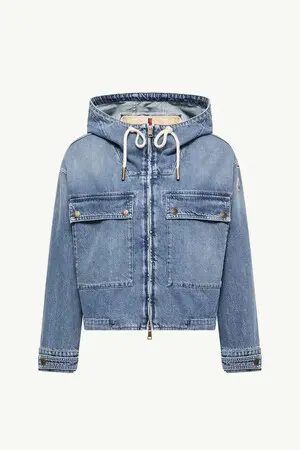 Moncler Ecrevisse 3-in-1 Denim Down Jacket