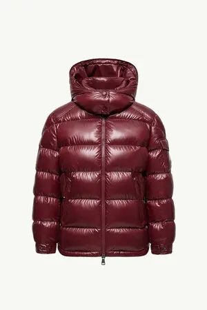 Moncler Maire Hooded Short Down Jacket - Red