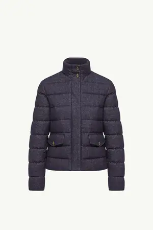 Moncler Bessettez Cotton Short Down Jacket - Blue