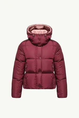 Moncler Castlenew Hooded Down Jacket - Red