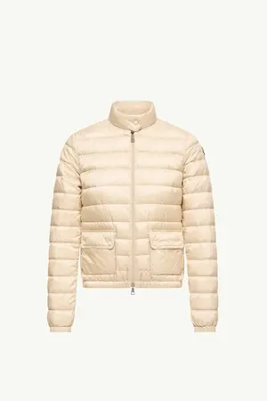 Moncler Lans Packable Short Down Jacket - Beige