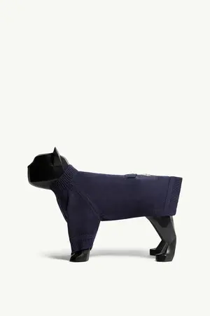 MONCLER POLDO DOG COUTURE Wool Dog Sweater Blue