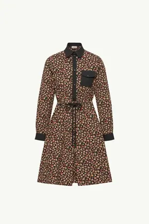 Moncler Printed Corduroy Dress