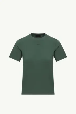 Moncler Logo Cotton Jersey T-shirt - Green