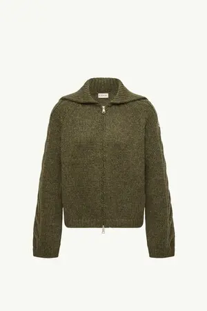 Moncler Alpaca Blend Cardigan - Green