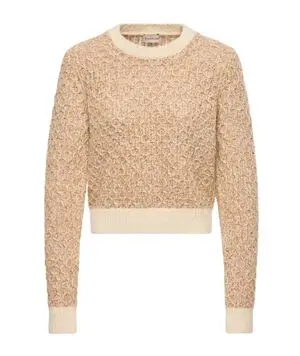 Moncler Wool Blend Sweater - Beige
