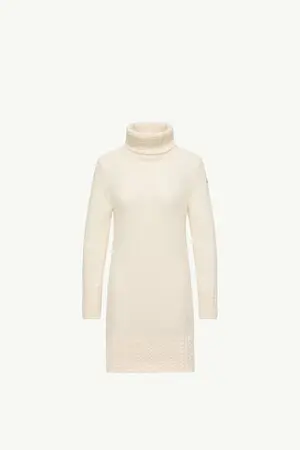 Moncler Alpaca Blend Knit Turtleneck Dress