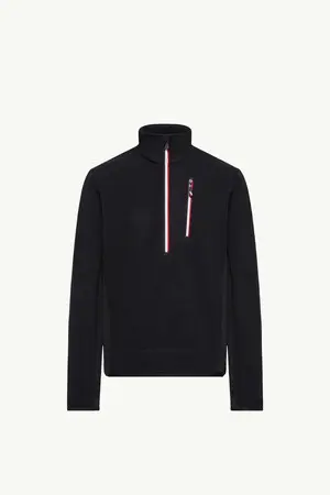 Moncler Half-zip Turtleneck - Black