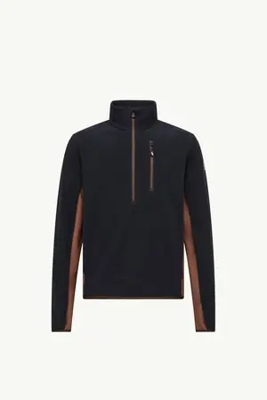 Moncler Half-zip Fleece Sweatshirt - Blue