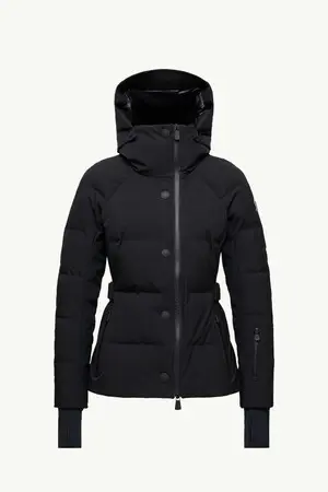 Moncler Guyane Hooded Insulated Ski Jacket - Black