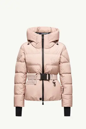 Moncler Bouquetin Hooded Insulated Ski Jacket - Pink