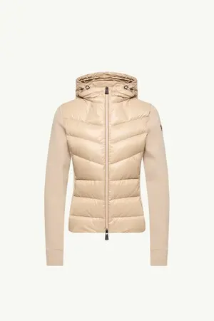 Moncler Padded Zip-up Hoodie - Beige