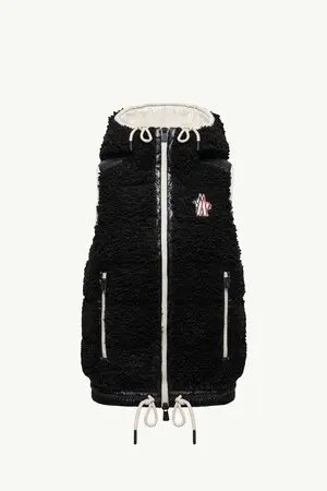 Moncler Teddy Hooded Insulated Vest - Black