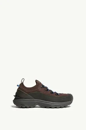 Moncler Trailgrip Lite3  Suede Sneakers Brown