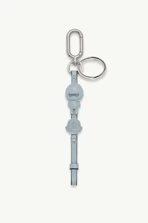 Moncler Mascotte Leather Key Holder - Blue
