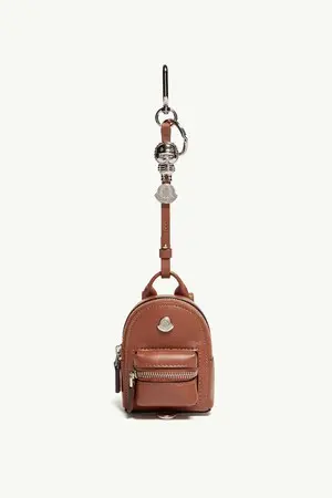 Moncler Backpack Leather Key Holder Brown