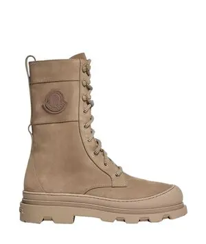 Moncler Vera High Nubuck Lace-up Boots - Green