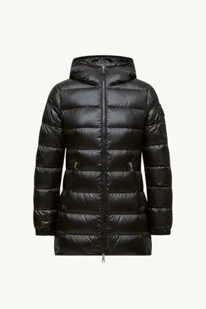 Moncler Glements Hooded Mid-length Down Jacket