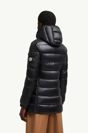 Moncler Glements Hooded Mid-length Down Jacket