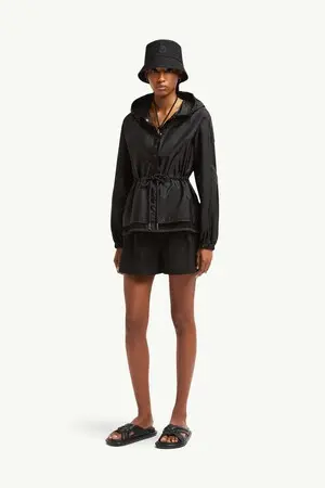 Moncler Rochebonne Hooded Taffeta Jacket - Black