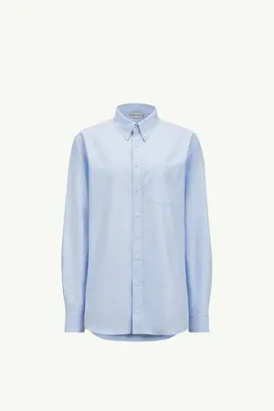 Moncler Long Sleeve Oxford Cotton Shirt